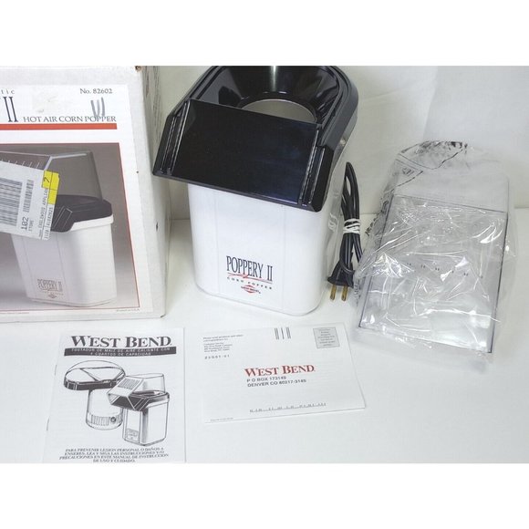 West Bend | Kitchen | Vintage 992 West Bend New Poppery Ii Hot Air Corn ...